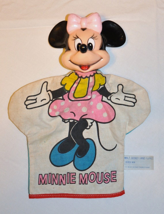 Vintage Walt Disney Minnie Mouse Hand Puppet by lynnsplaces