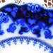 Antique Flow Blue Plate Florida Pattern by Johnson by exploremag