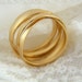 Wrapped ring gold handmade ring alternative wedding ring