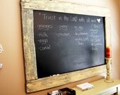 Items similar to Reclaimed Barn Wood Chalk Message Board 64"x47" on Etsy