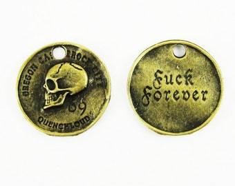 Skeleton coin | Etsy