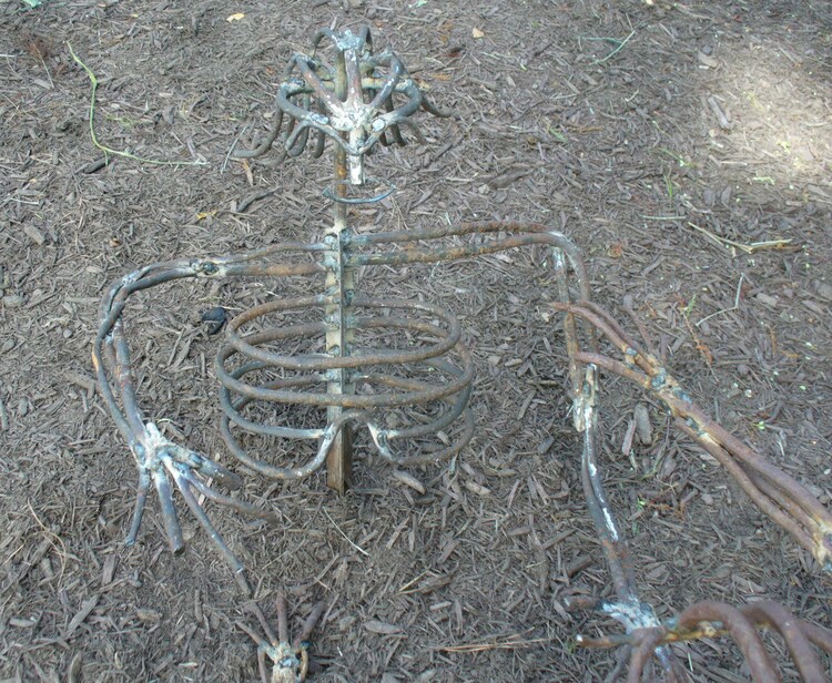 Twisted rebar steampunk sculpture Ida by PSACustomCreations