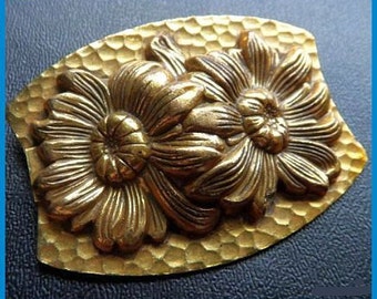 Popular items for repousse brooch on Etsy