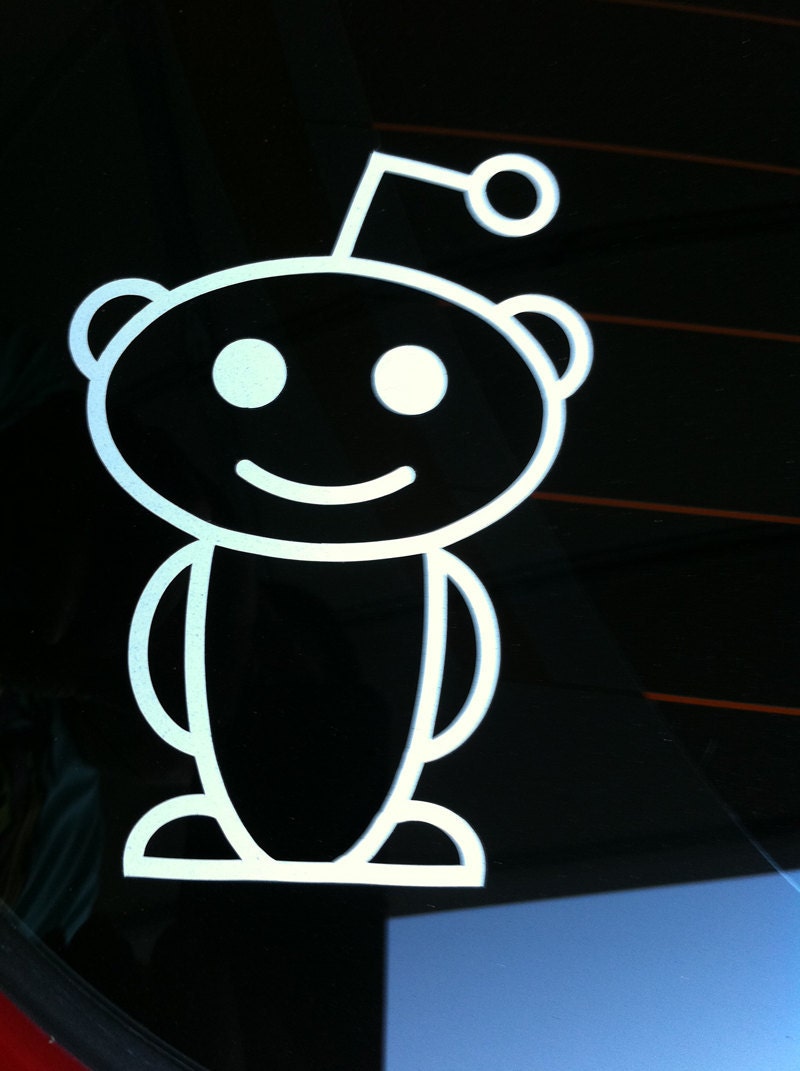Reddit Snoo Alien Vinyl Decal