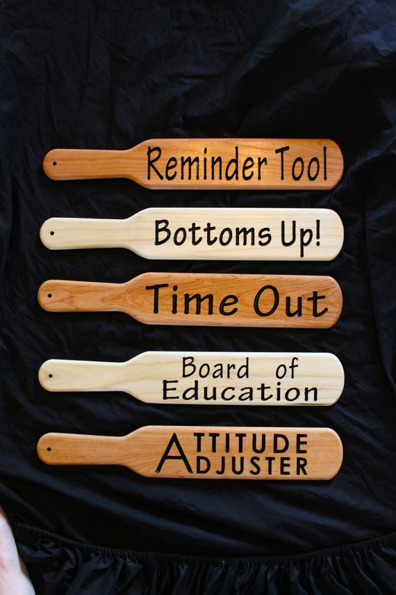 Items similar to Custom Personalized Spanking Paddles made of Hardwood ...