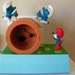 Smurf Talking Clock Talking Alarm Clock Wind Up Clock with