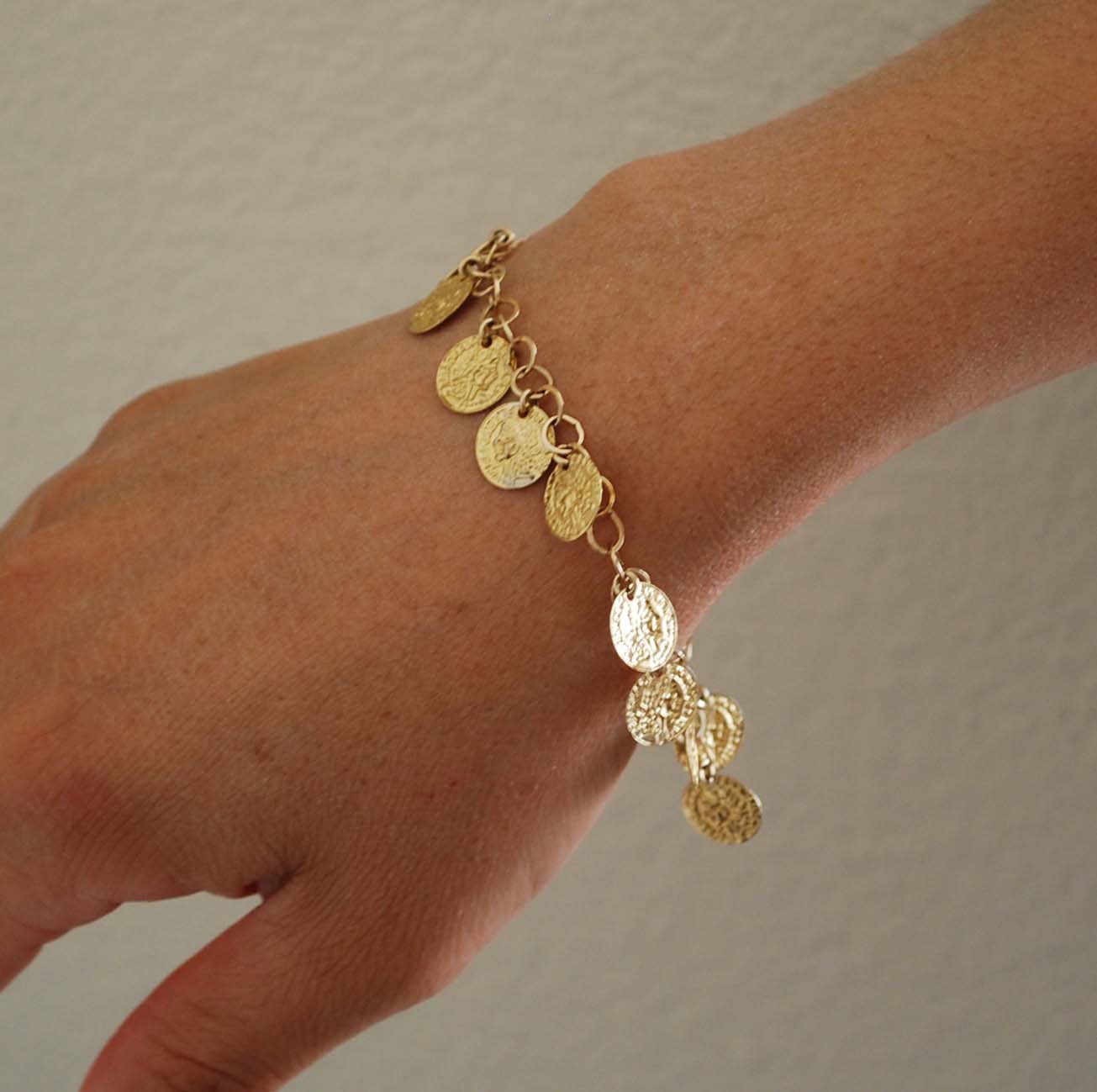 Gold Vintage Coin Bracelet