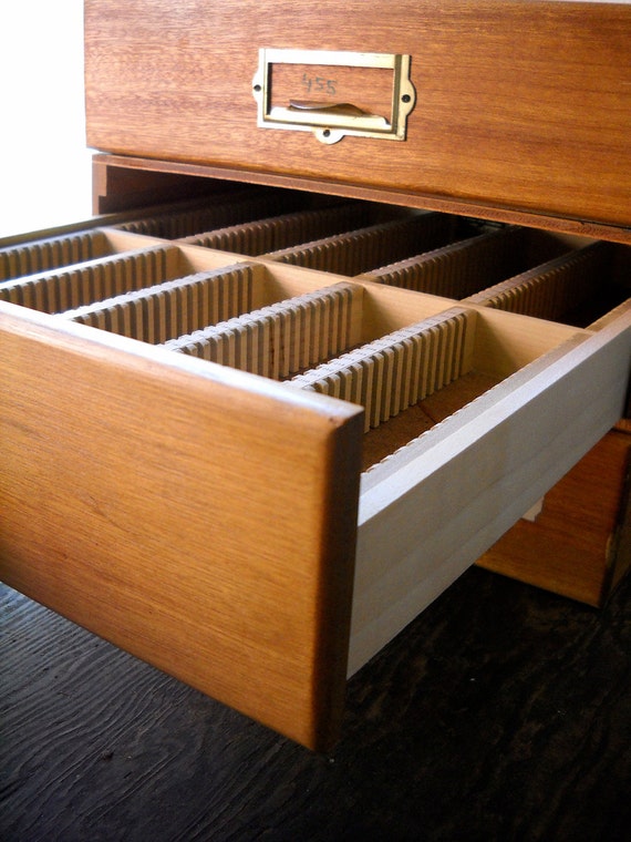 1950s Vintage Slide Drawer