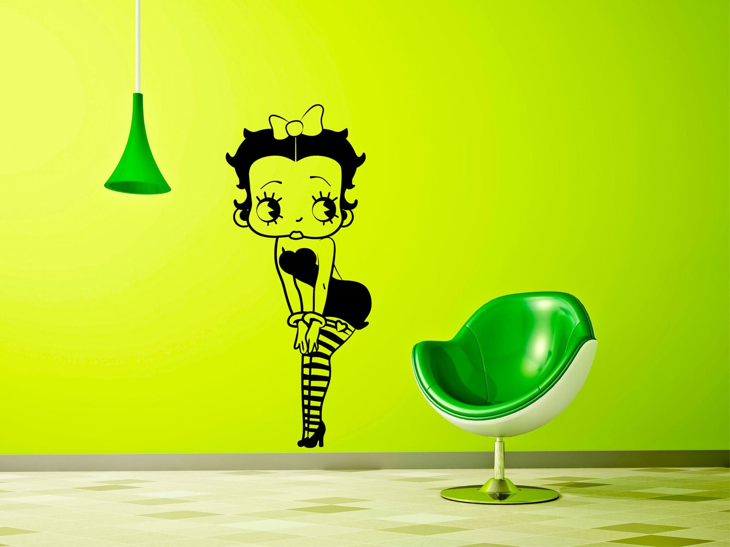 Oh Betty Boop Vinyl Wall Decal By Creepygoatgraphics On Etsy