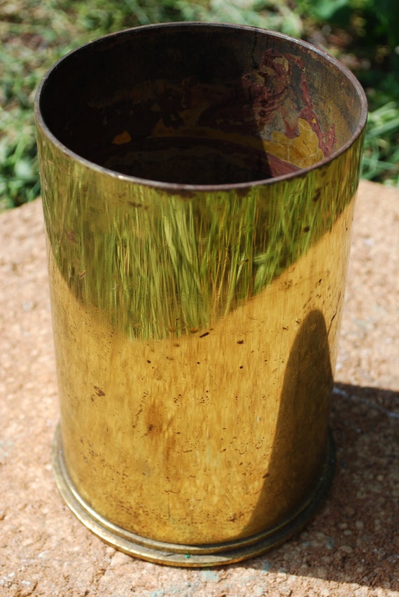 WW2 Ship Artillery 90mm Shell dated 1945 BRASS