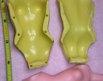 Silicone mold face and body of a woman