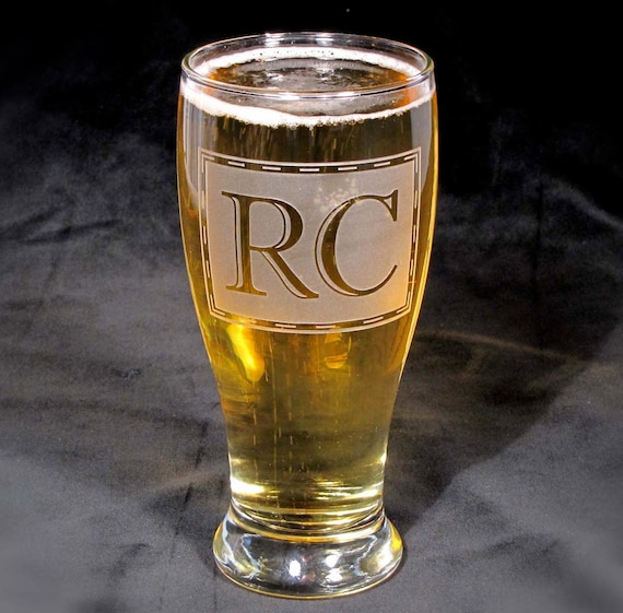 1 Personalized Pint Glass Etched Glass Beer By Bradgoodelltoo