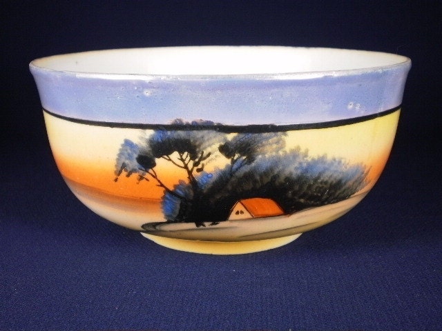 Shop Sale now Delicate Vintage Japanese Sunset Pattern sugar bowl.Match ...