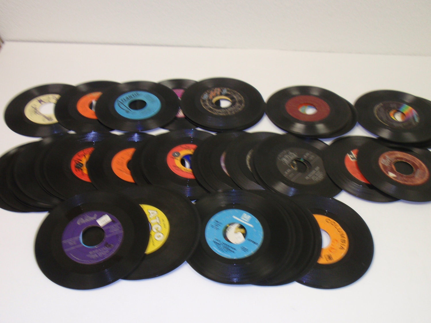 Used 45 RPM Records For Crafting Crafting LOT of 25 7