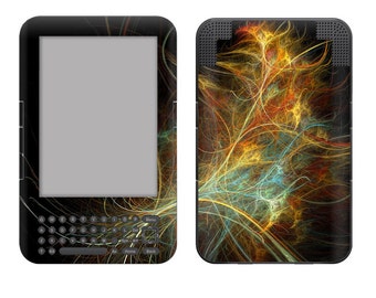 Amazon Kindle 3 / Keyboard Skin Cover - Chaos