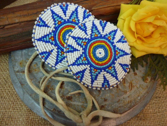 BEADED NATIVE AMERICAN Vintage Arm Bands