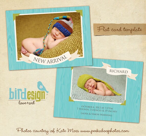 Birth Announcement Designs - Mischief and Laughs Photography