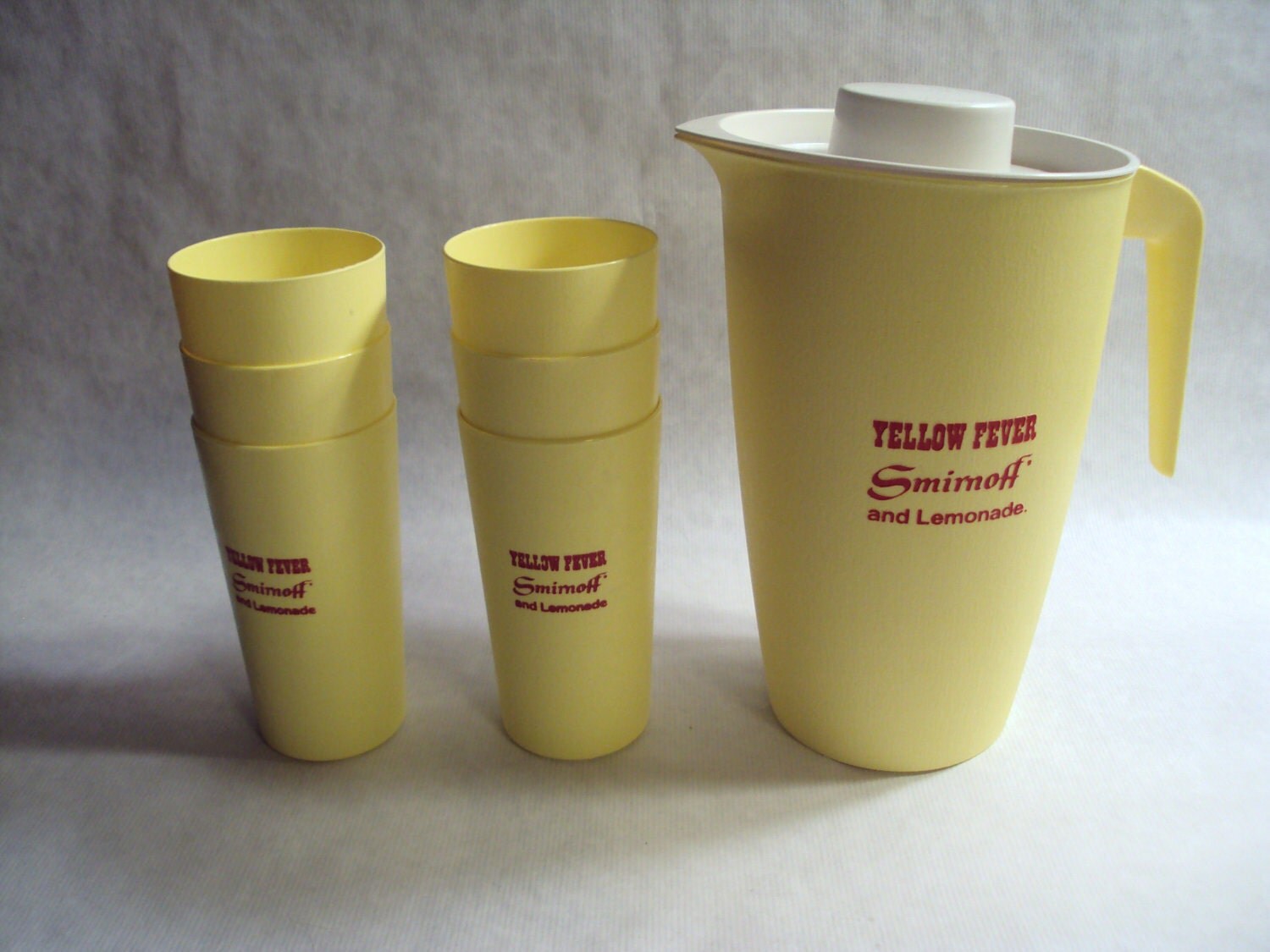 Vintage Smirnoff Vodka Advertising Yellow Fever Lemonade Pitcher ...