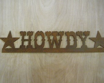 Howdy sign | Etsy