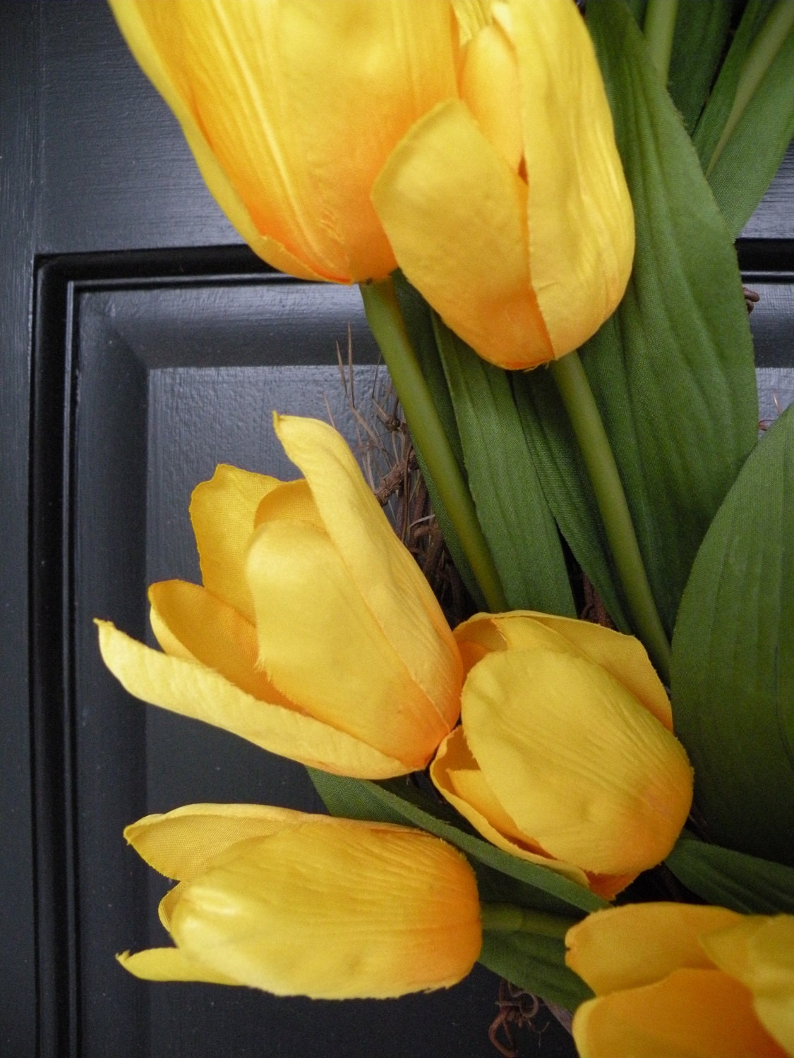 Yellow Tulip Spring and Summer Wreath