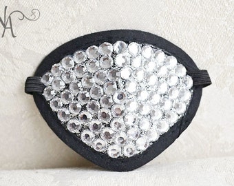 Rhinestone Eye Patch Unisex- Made to Order