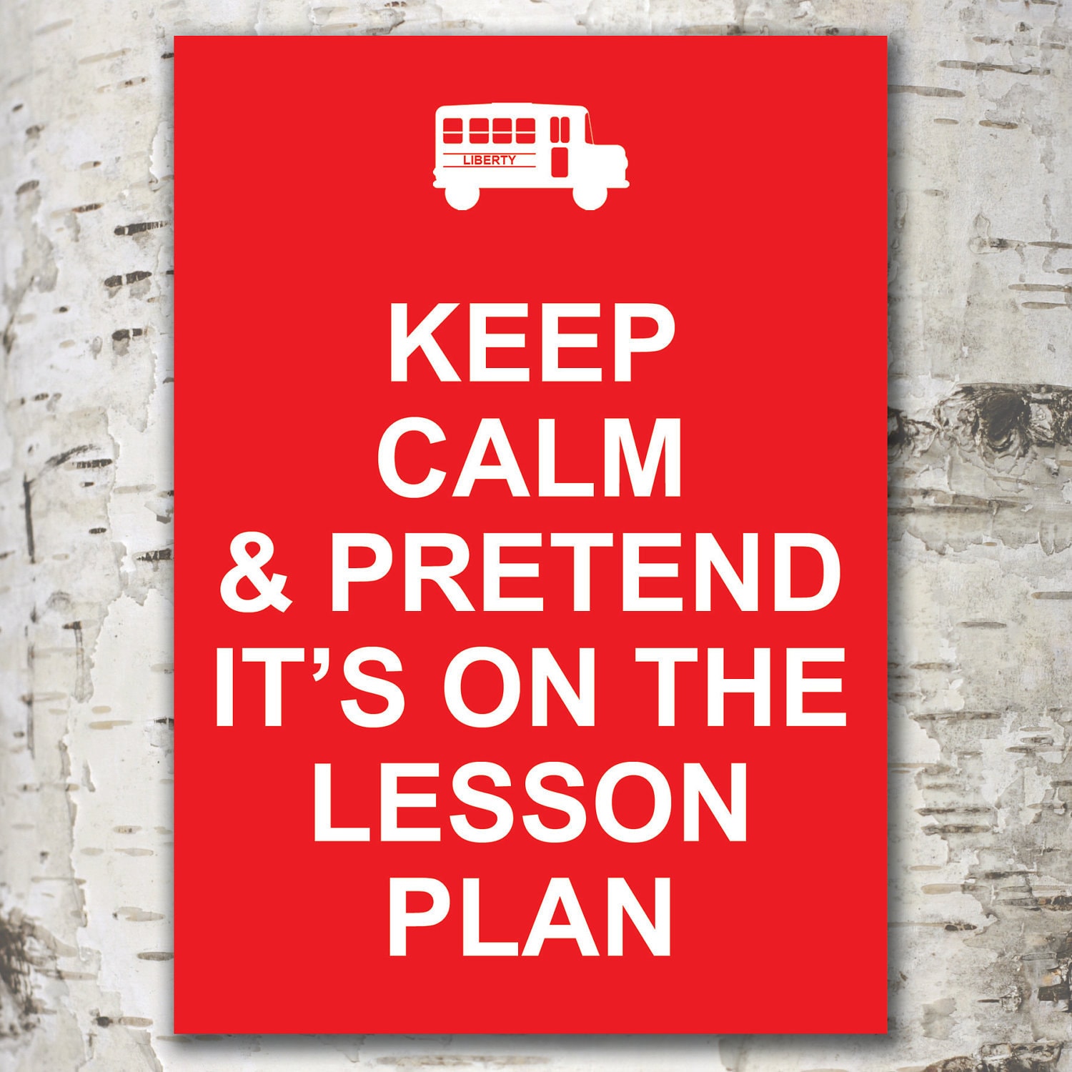 Custom KEEP CALM Teacher Education Digital Design PRINT