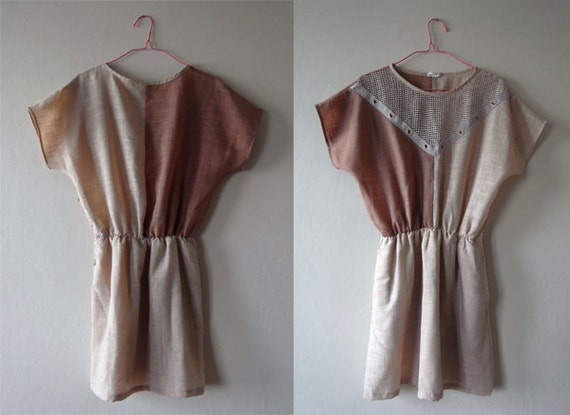 Items similar to Two tone triangle dress on Etsy