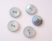 Items similar to SET of 6 TRUE Mop Buttons, pastel light blue, NEW ...