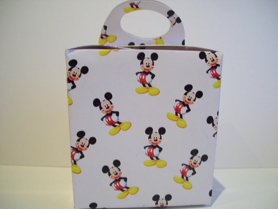 Items similar to 10 Mickey Mouse Party Gift Boxes on Etsy