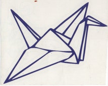 Unique origami decal related items | Etsy