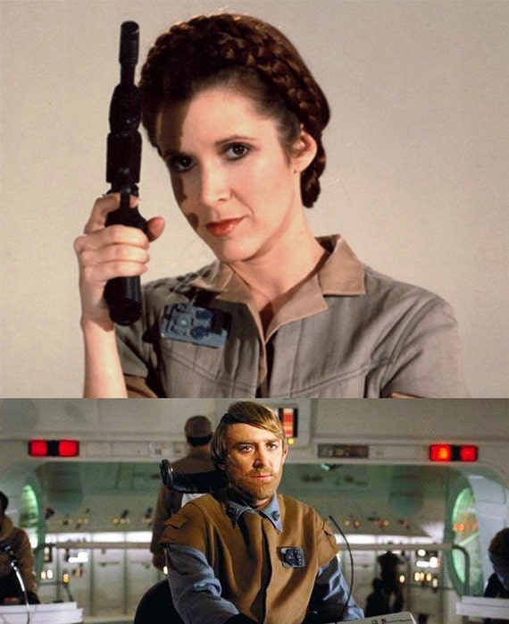 Star wars Endor rebel rank insignia Leia/Madine