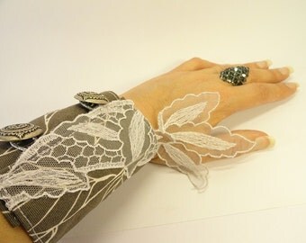 Popular items for fabric wrist cuffs on Etsy