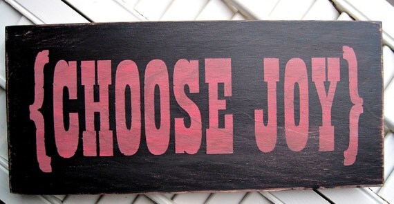 Choose Joy Word Art Sign