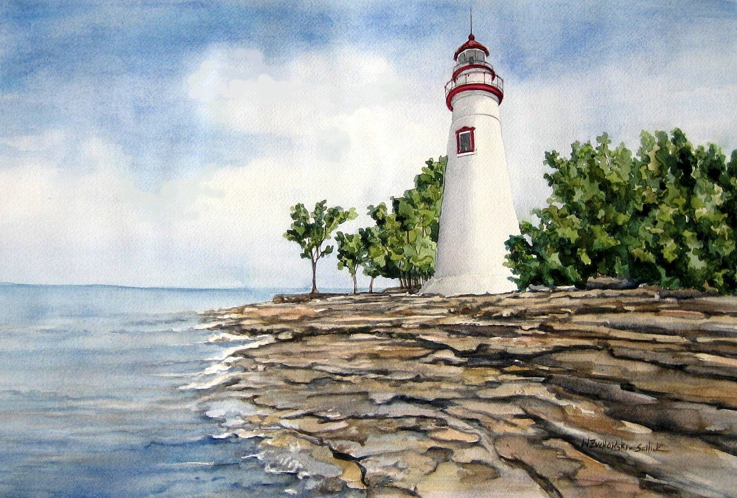 Marblehead Lighthouse on Lake Erie Great Lakes