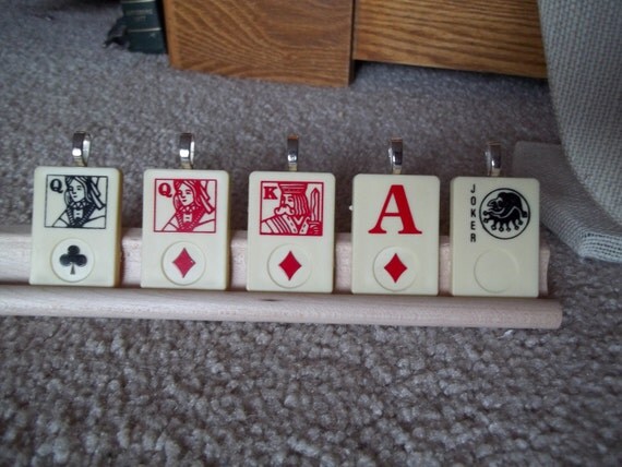 Pick Your Card handcrafted Game Piece by GreenGamesJewelry on Etsy