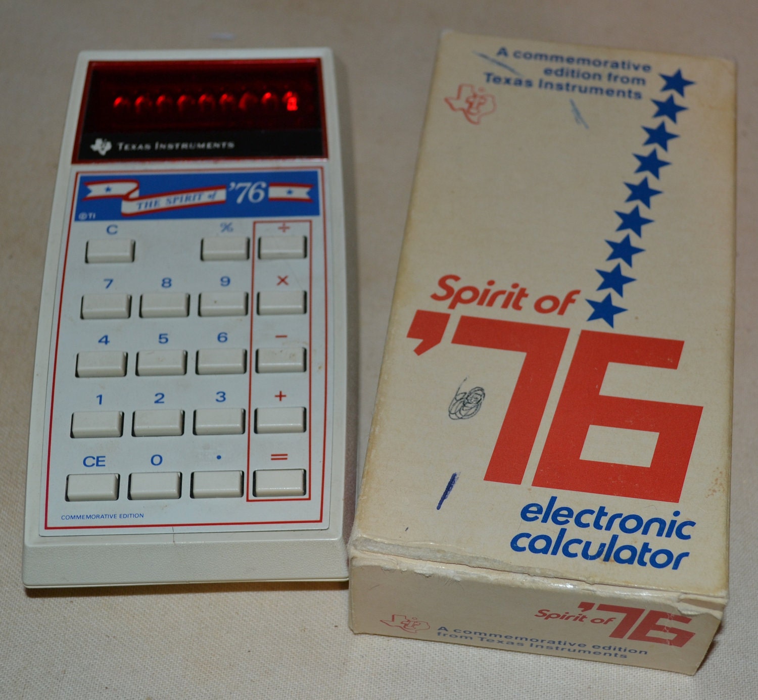 Vintage 1970s Texas Instruments Electronic Calculator Spirit