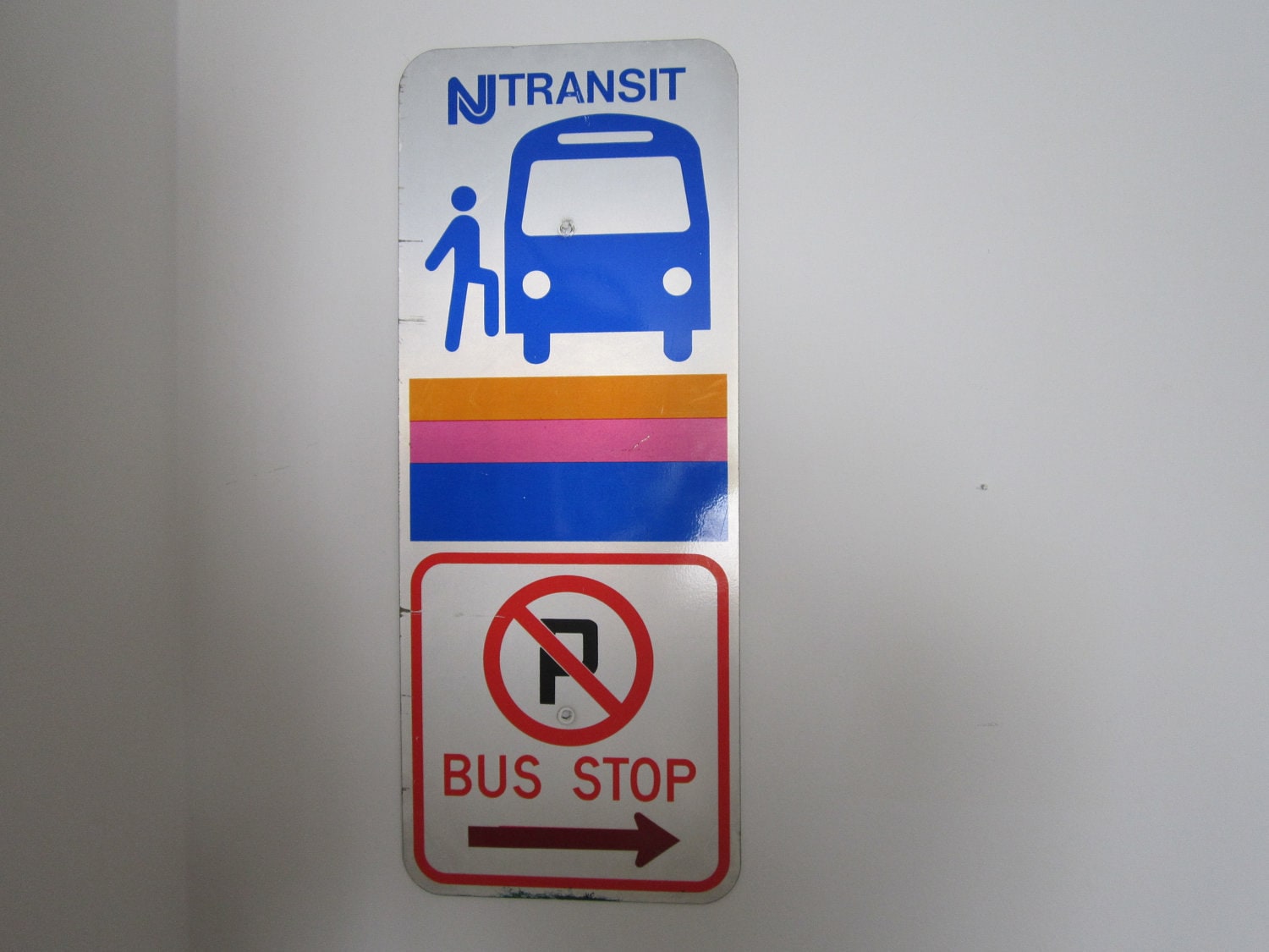 Bus Stop Sign-New Jersey