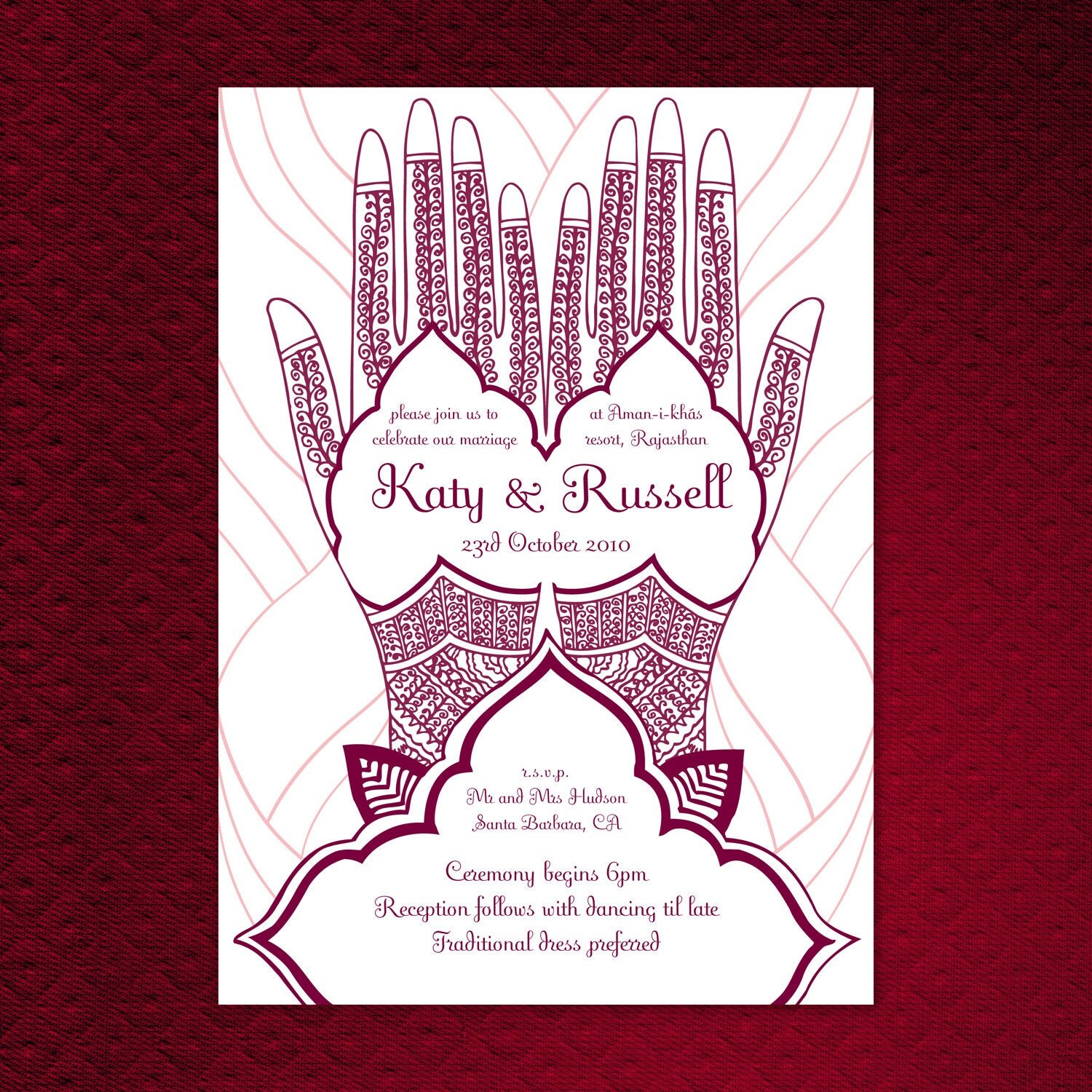 Blank Invitation Mehndi Blank Mehndi Invitation Card Template 
