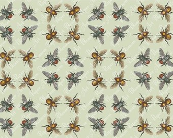 Items similar to Vintage Roses Scrapbooking Paper - Digital Collage ...