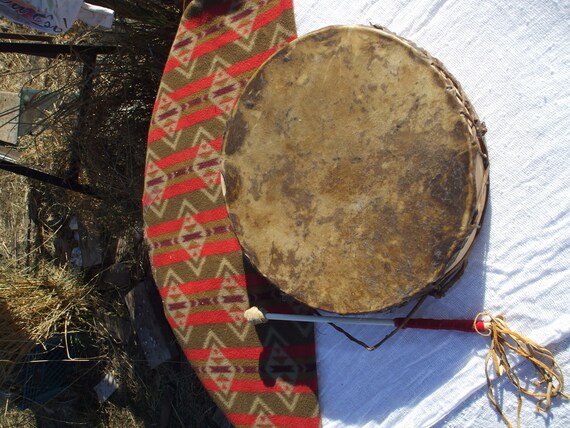 2 sided 151/2 Buffalo Hide Drum