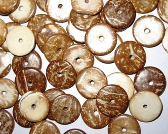 Shell disc beads | Etsy