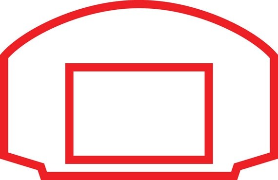 Basketball Backboard Wall Decal Custom Vinyl Art Stickers