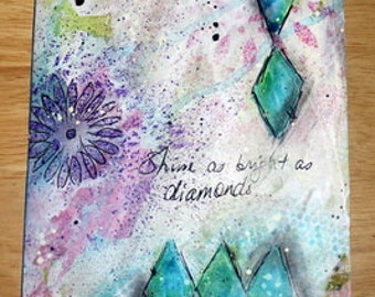 Handmade Art Journal by KikiHalbertDesigns on Etsy