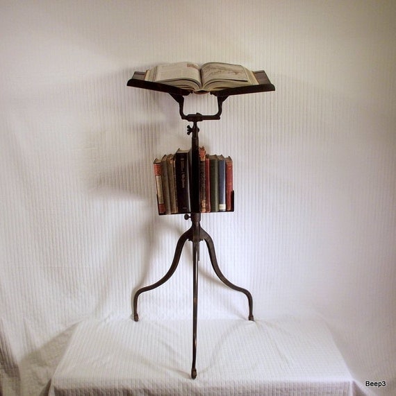 Antique Metal Dictionary Stand