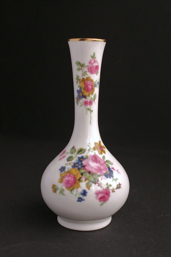 Small Vintage Fine Bone China Floral Vase Small Vintage Fine Bone China Floral Vase