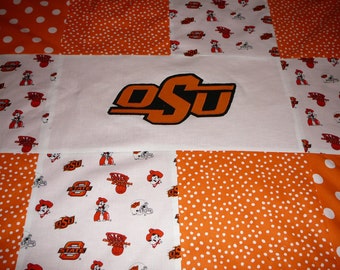 OU/OSU House Divided Baby Quilt by AHouseDivided on Etsy