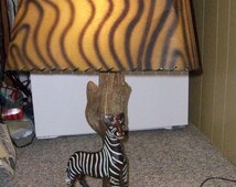 Popular items for zebra lamp on Etsy