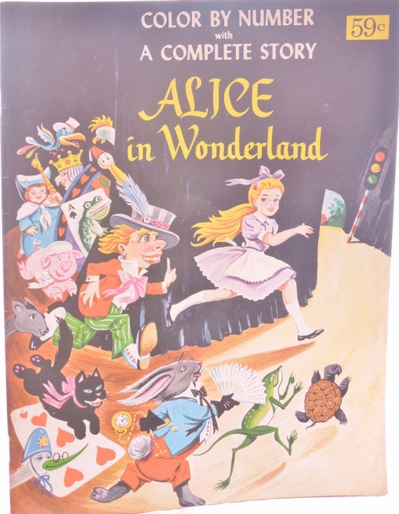 Alice In Wonderland Color By Number