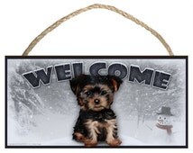 Popular items for yorkie signs on Etsy