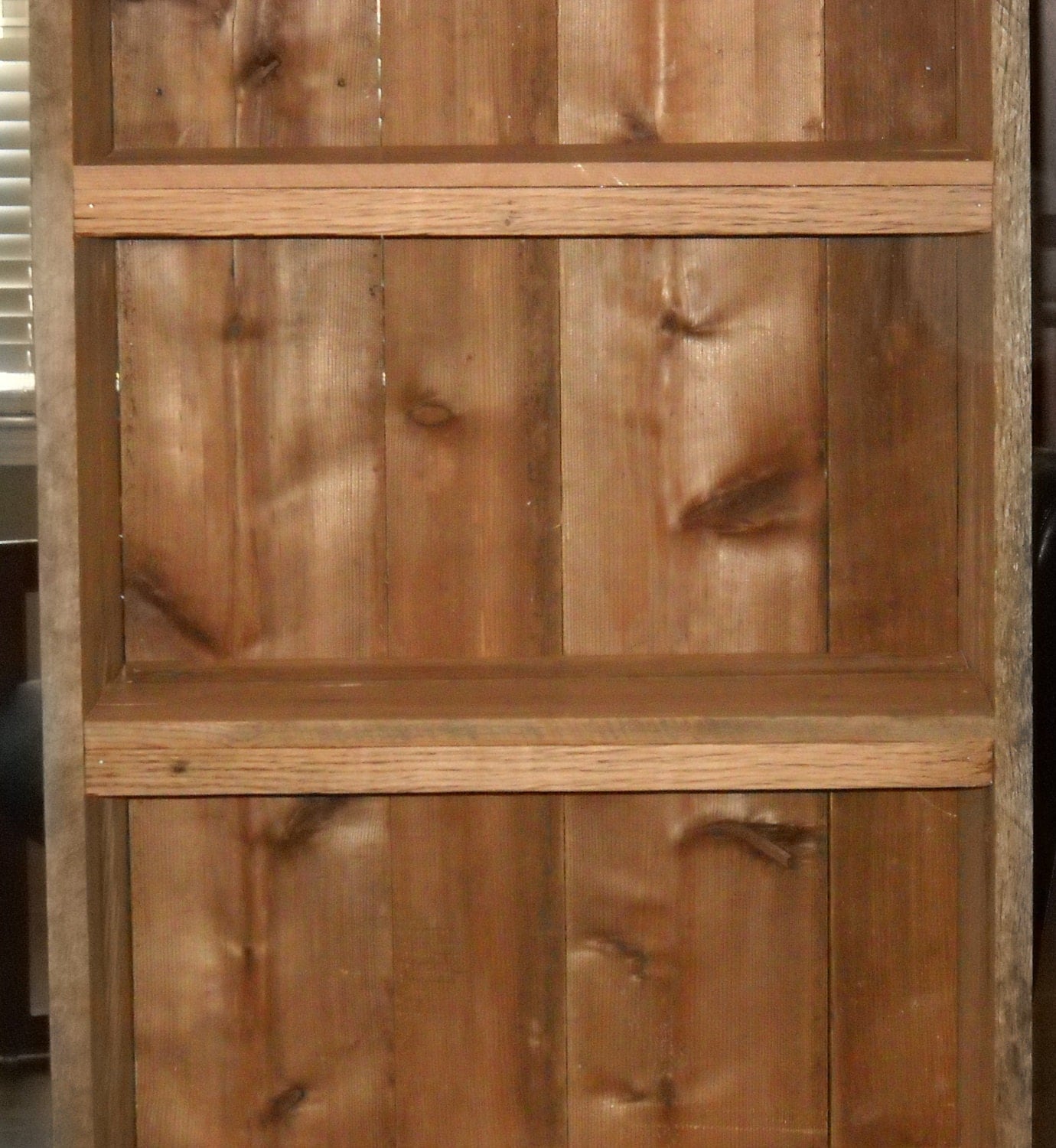 wood Bookcase Rustic Bookcase Reclaimed wood